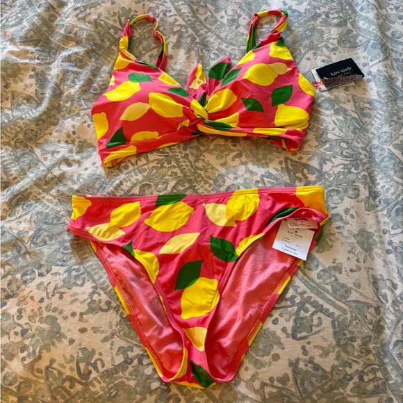 kate spade | Swim | Nwt Kate Spade Sea Star Pink Lemon Bikini | Poshmark